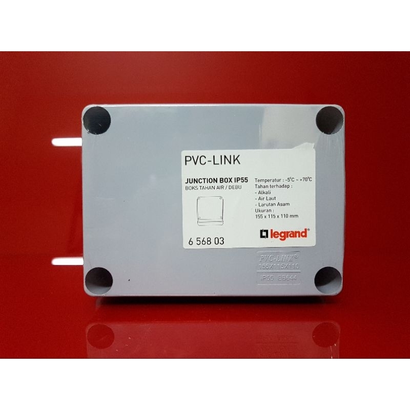 Jual Junction Box Weatherproof IP55 155 x 115 x 110 Legrand 656803 ...
