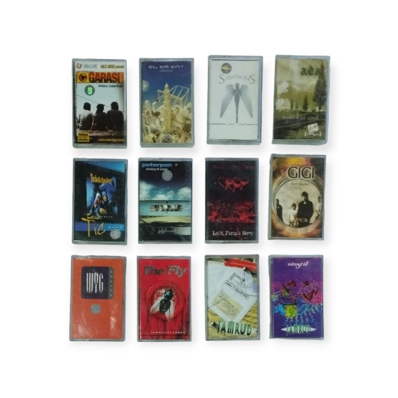 Jual KASET PITA BAND INDONESIA GARASI, ELEMENT, SAMSONS, ADA BAND, TIC ...