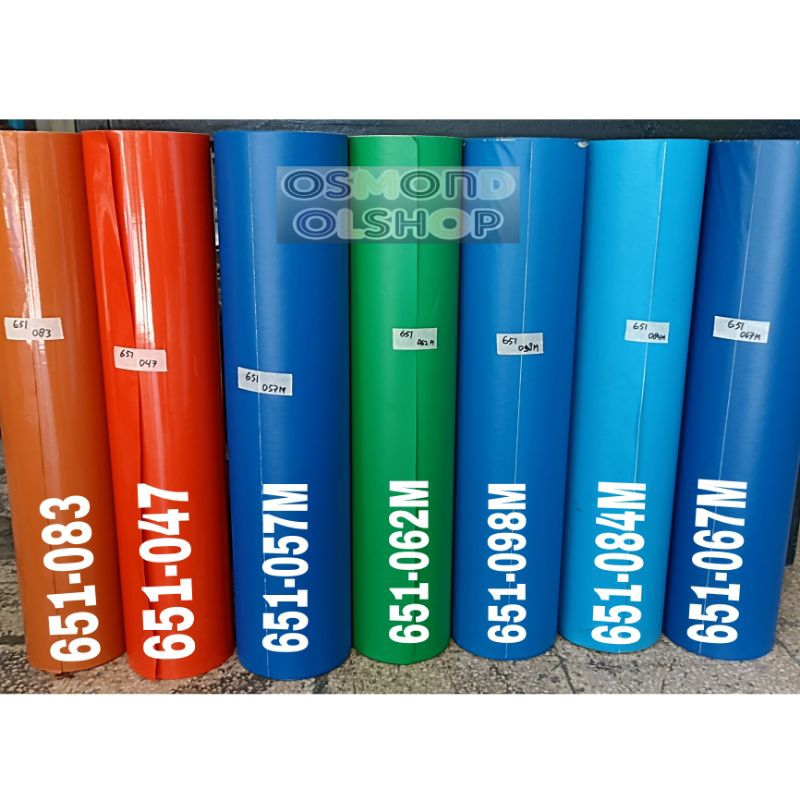 Jual Sticker Oracal 651 Matte & Glossy L63 (Meteran) | Shopee Indonesia
