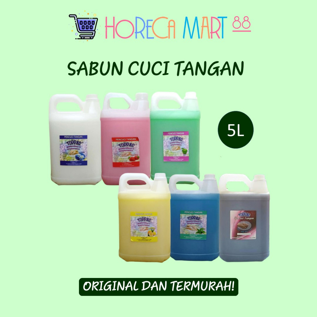 Jual Sabun Cuci Tangan Hand Wash Hand Soap Toppas 5L | Shopee Indonesia