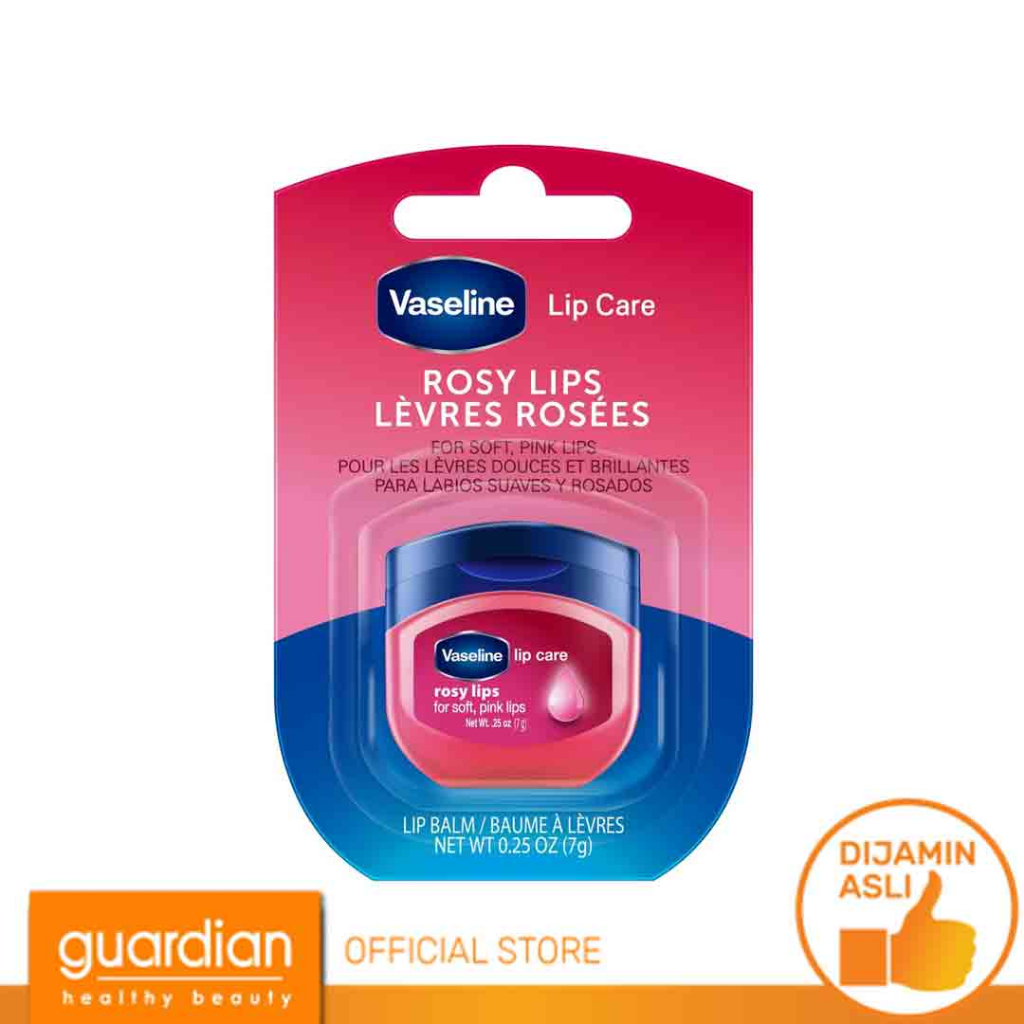 Jual Vaseline Lip Care Balm Jar 7g - Rosy Lips | Shopee Indonesia