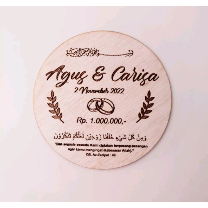 Jual Gravir nama mahar | Gravir nama mahar | Kayu gravir bulatan mahar ...