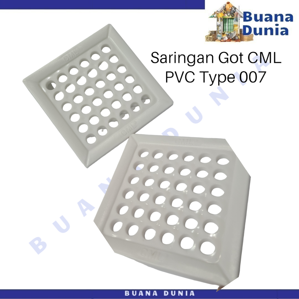 Jual Saringan Got CML Putih PVC | Floor Drain | Floor Strainer | (1PC ...