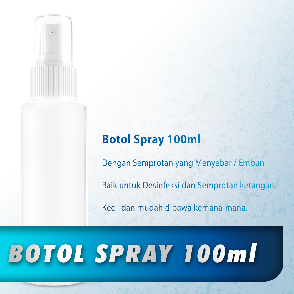 Jual Botol Refill 100 ml Spray tempat/wadah isi ulang 100 ml | Shopee ...
