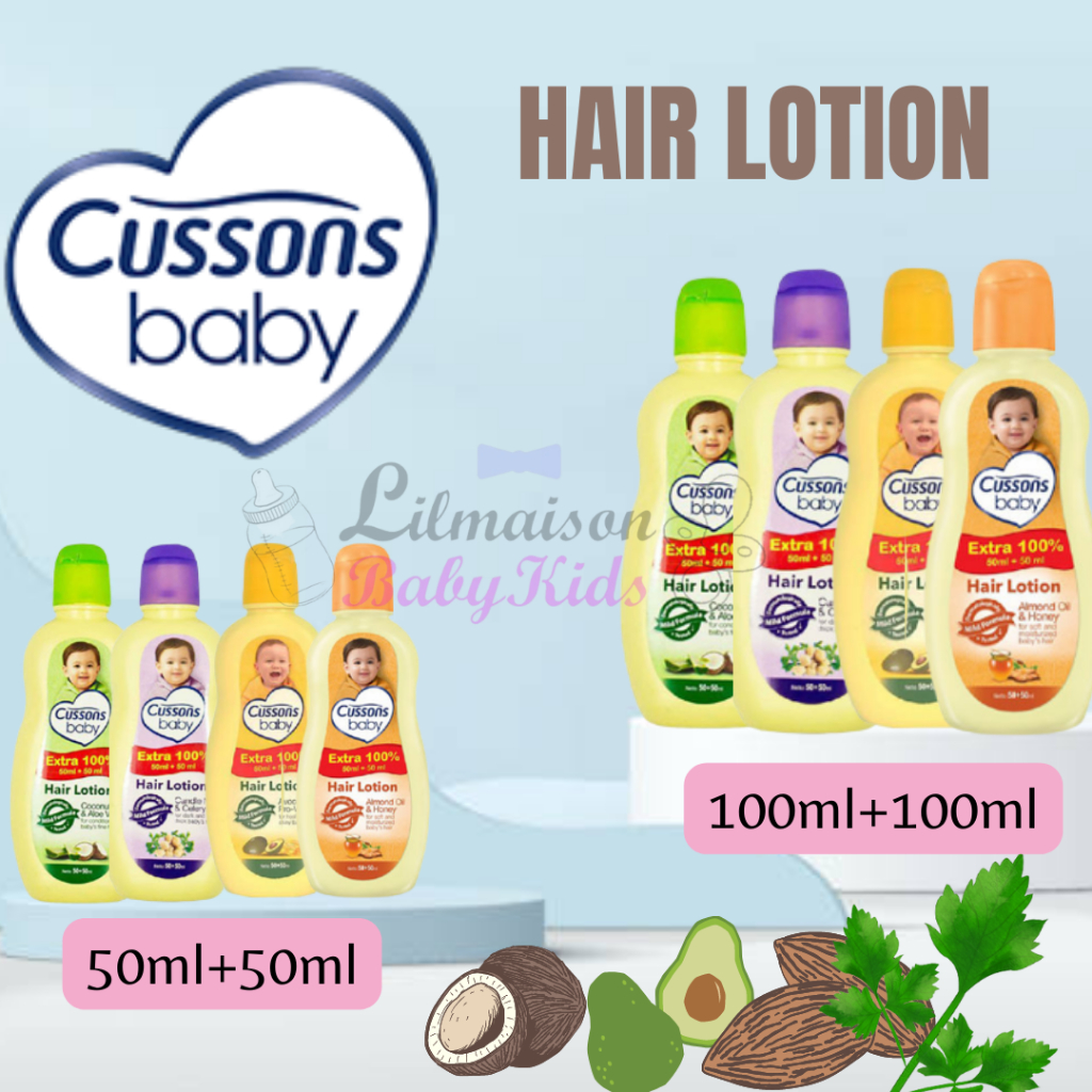 Jual [Terlaris] Cussons Baby Hair Lotion 50+50ml 50+50 ml / 100+100ml ...