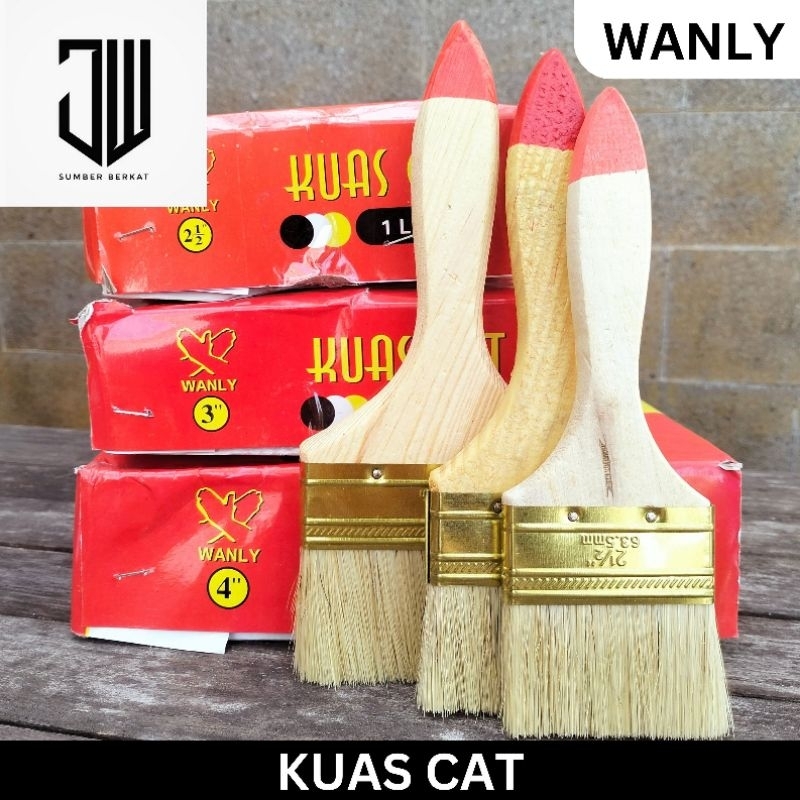 Jual Kuas Cat WANLY 2,5" , 3" , 4" | Shopee Indonesia