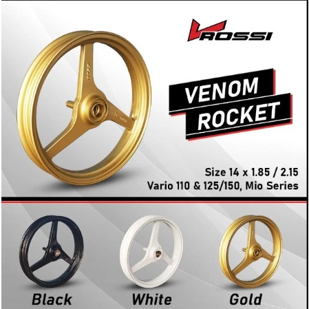 Jual Velg V-Rossi VENOM ROCKET MIO M3 ring 14 WHITE | Shopee Indonesia