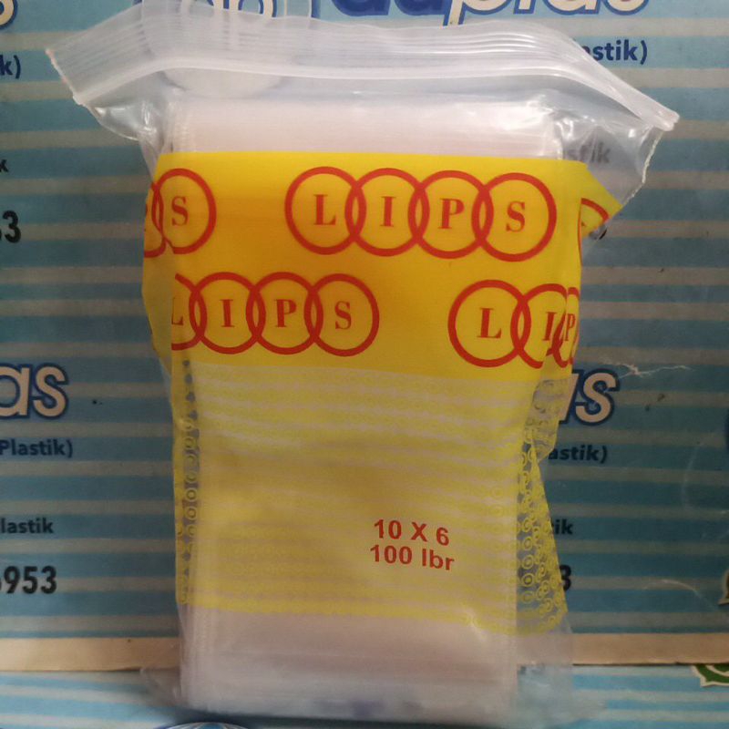 Jual Plastik Klip 10 x 6 cm LIPS Ziplock isi 100 pcs | Shopee Indonesia