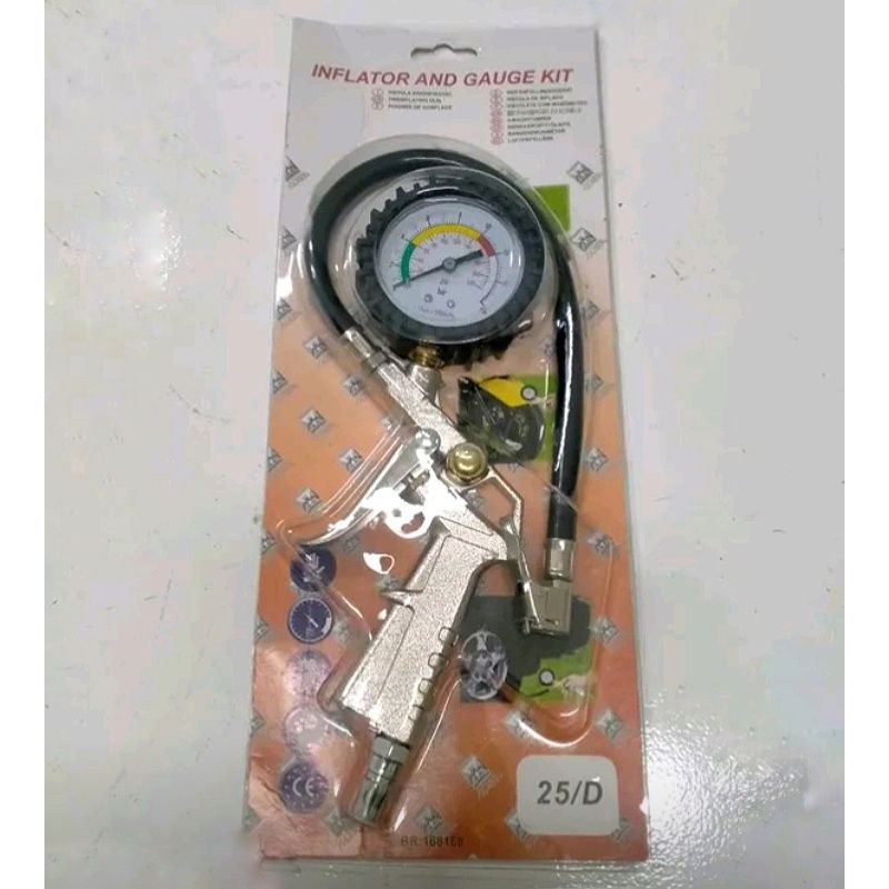 Jual Tire Inflator Air Pressure Gun Alat Isi Ukur Tekanan Angin 3 in 1 ...
