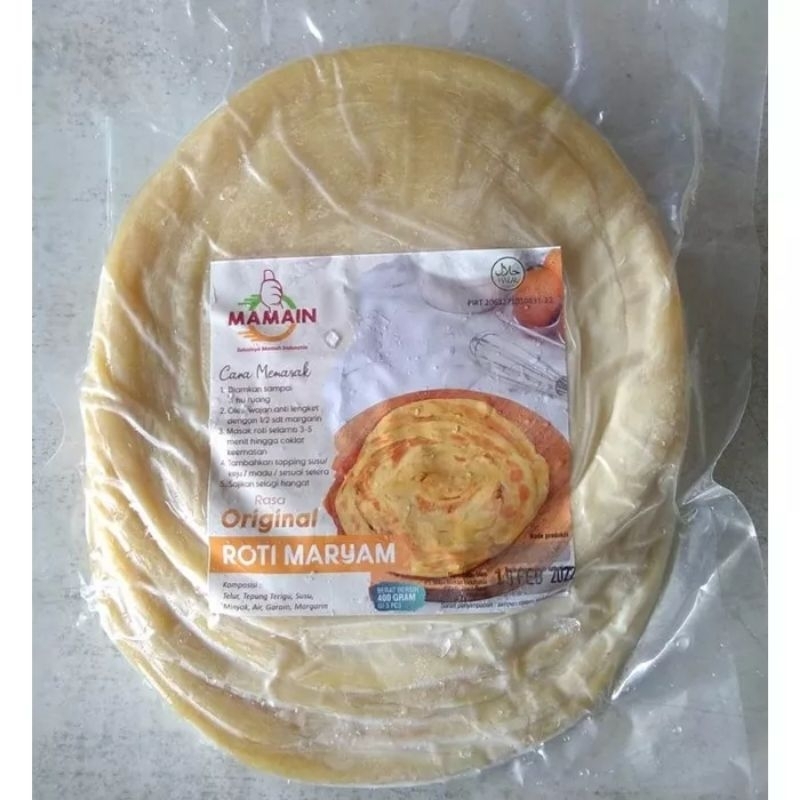 Jual Roti Maryam Original Mamain 400g Isi 5 Roti Maryam Beku Frozen