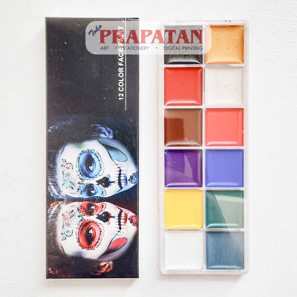 Jual V-TEC Face Paint Set 12c 1912V | Face & Body Painting Set | Cat ...