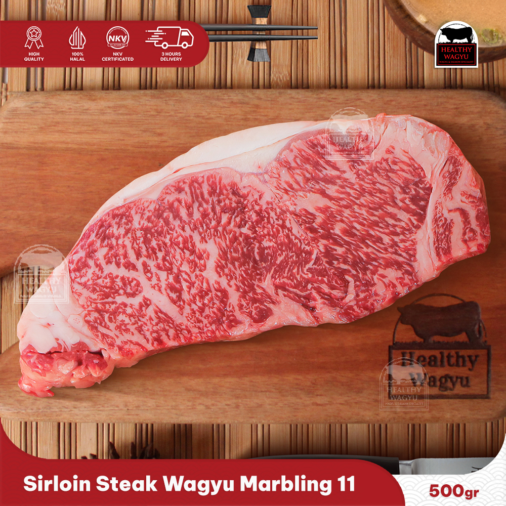 Jual SIRLOIN WAGYU MB11+ 500GR Healthy Wagyu | Shopee Indonesia
