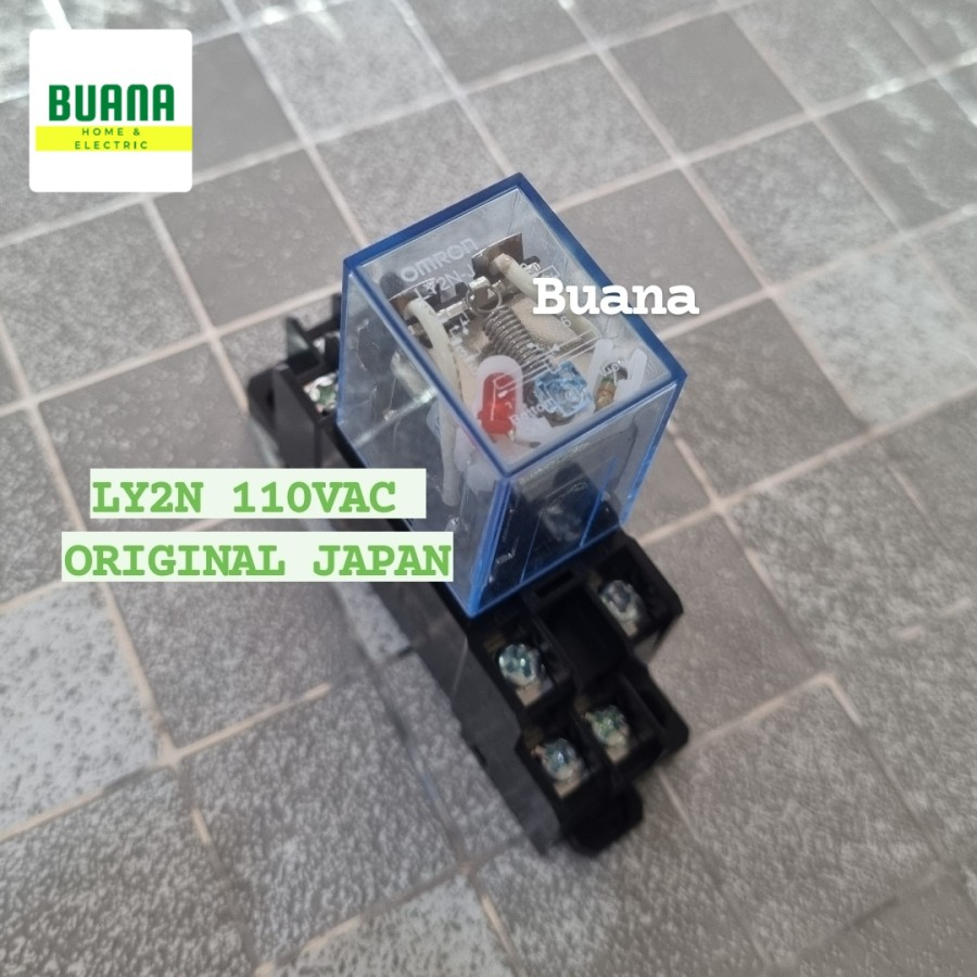 Jual SET RELAY LY2N 110VAC + SOCKET 8 pin | Shopee Indonesia