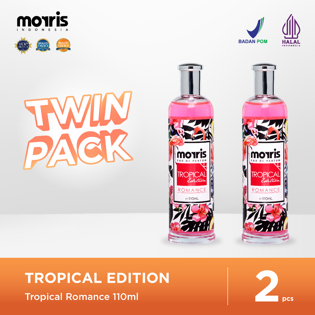 Jual Morris Tropical Edition Parfum Wanita 110 ml x 2 Pcs | Shopee Indonesia