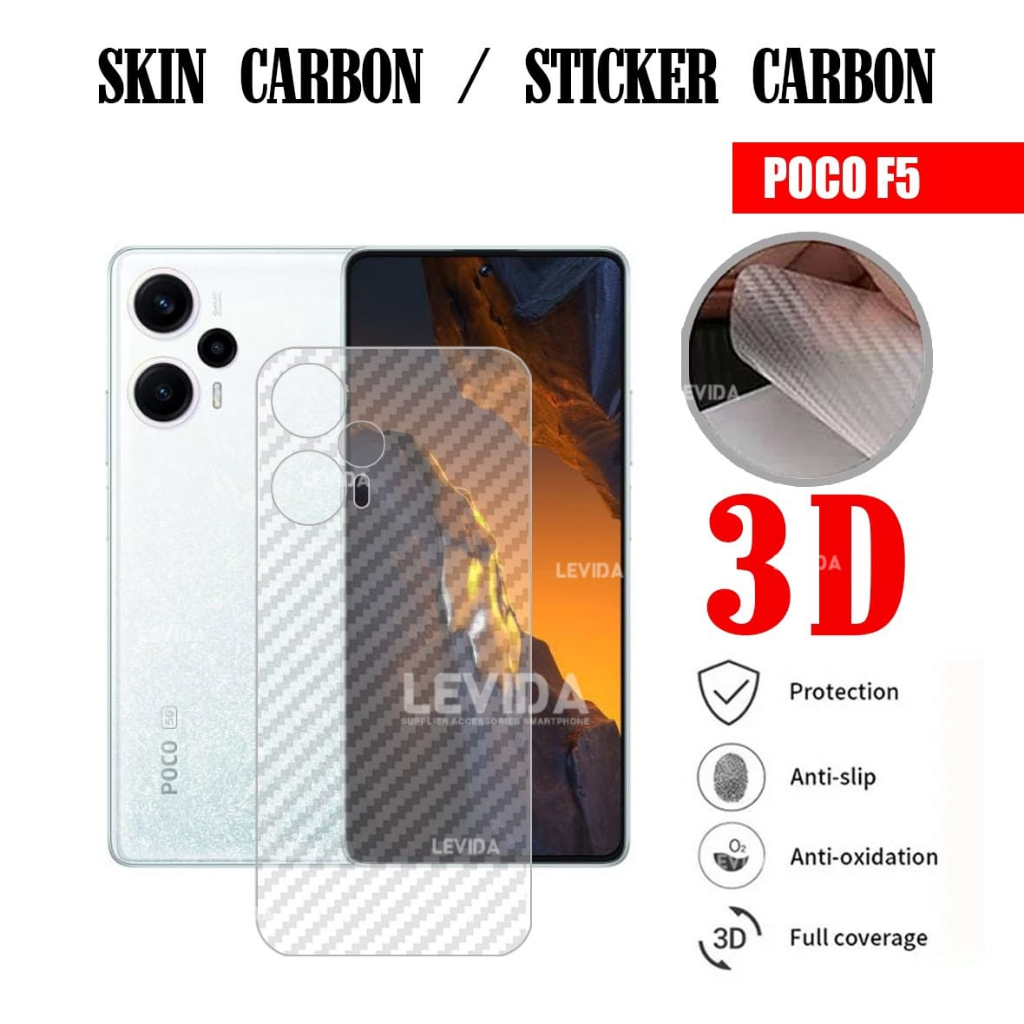 Jual Poco F5 5G Poco F5 Pro Poco X5 Pro 5G Skin Carbon 3D Antigores ...