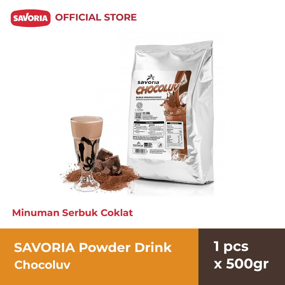 Jual SAVORIA Chocoluv Powder Drink - Bubuk Minuman Coklat 500g | Shopee ...