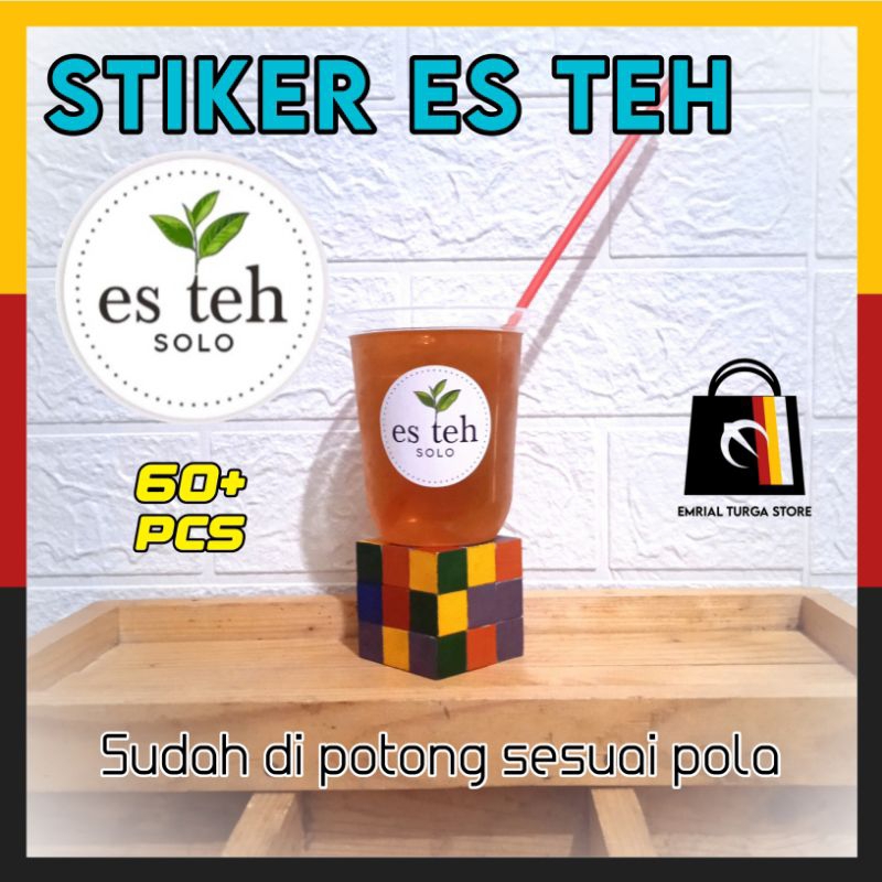 Jual Stiker Label Cup Es Teh Solo Cromo | Shopee Indonesia