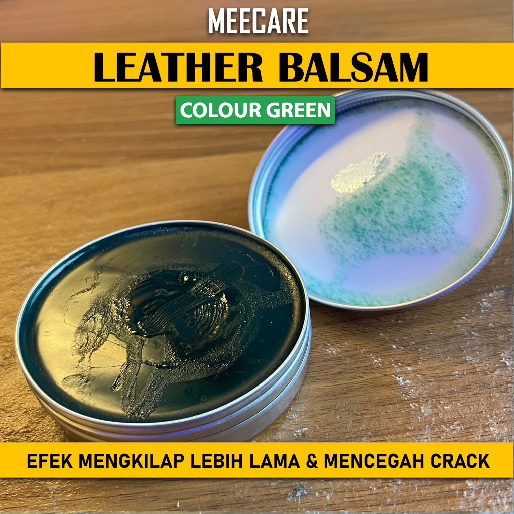 Jual Leather Balsam Semir Sepatu Tas Kulit Hijau Green Premium by ...