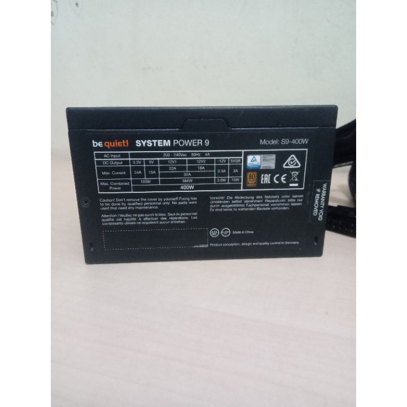 Jual psu pure be quite 400watt ready 6+2×2pin pci e | Shopee Indonesia