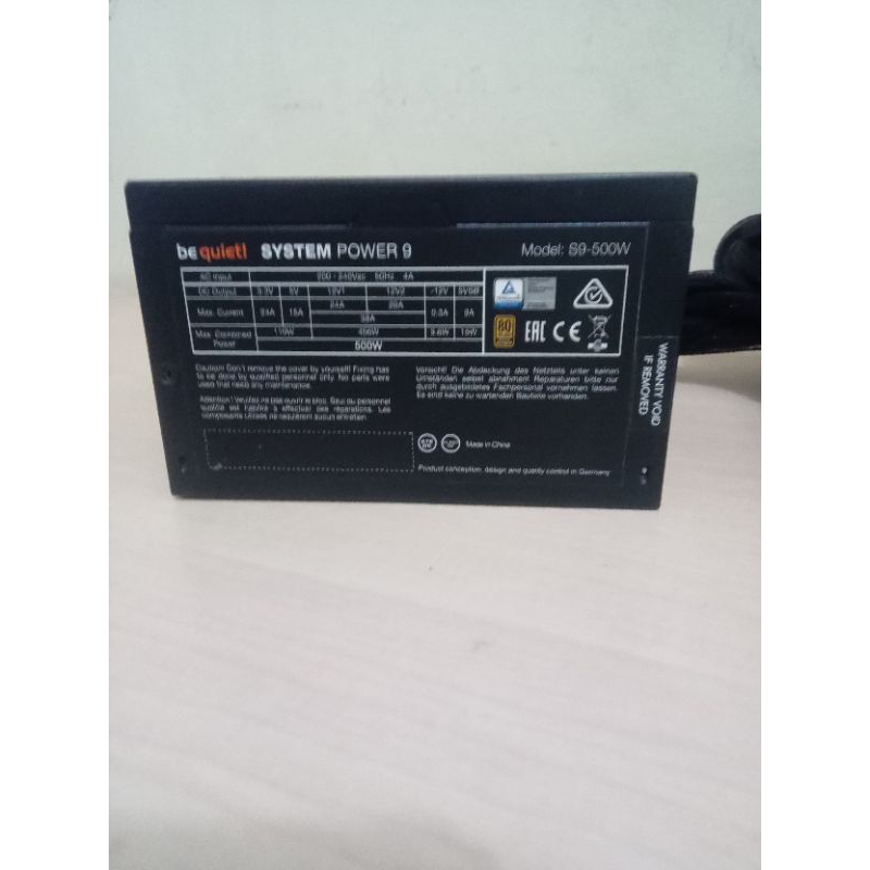 Jual psu pure be quite 500watt ready 6+2×2pin pci e | Shopee Indonesia