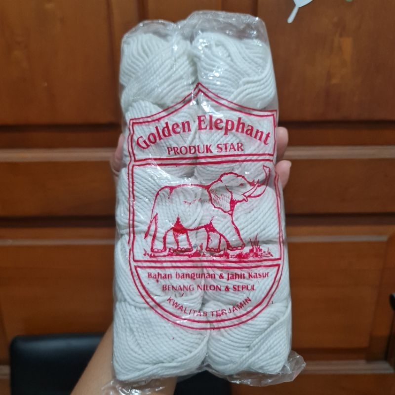 Jual Benang Bendera Benang Bangunan Cap Gajah Kecil/ Benang Nilon ...