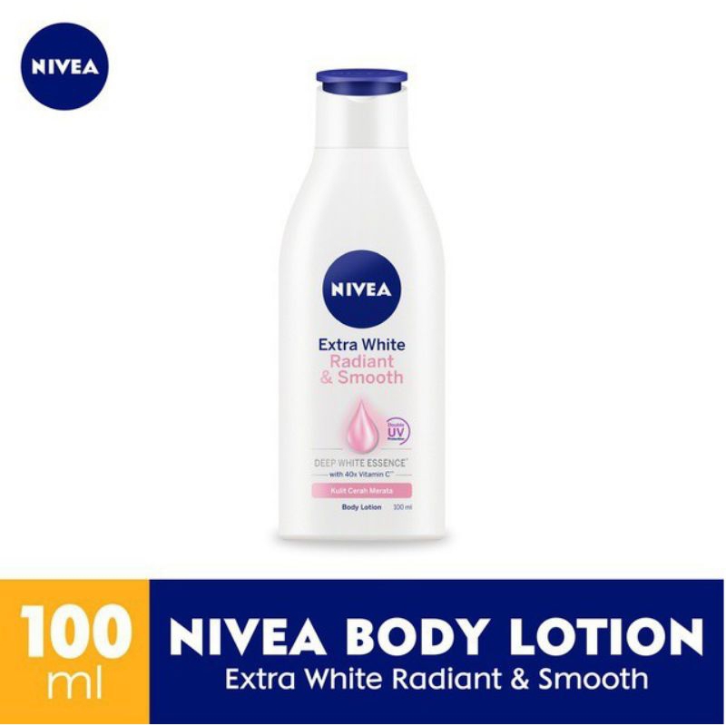 Jual Nivea body lotion radian & smooth 100 ml | Shopee Indonesia