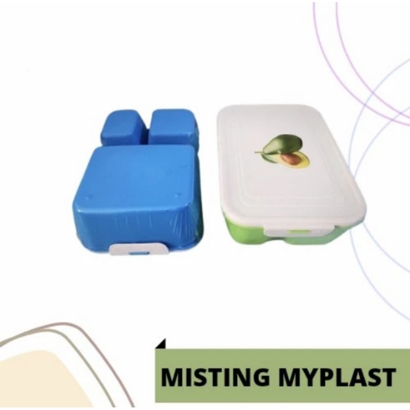 Jual Lunch Box Misting Clara Myplast Kotak Makan Sekat 3 | Shopee Indonesia