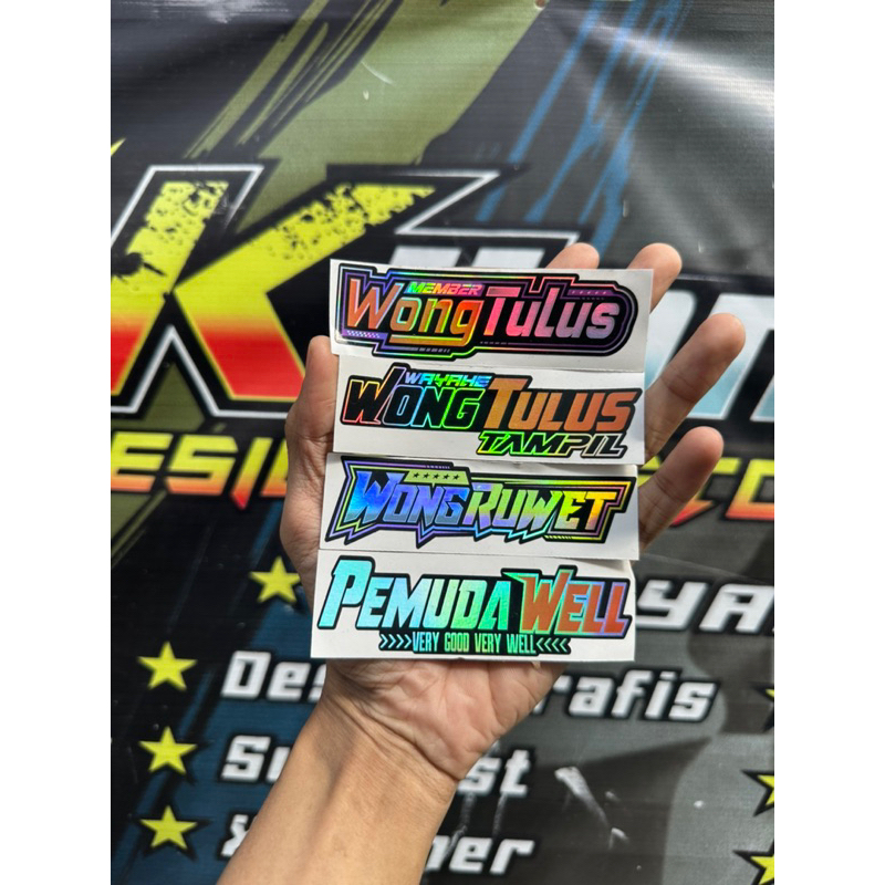 Jual STIKER WONG TULUS HOLOGRAM 1 PACK | Shopee Indonesia
