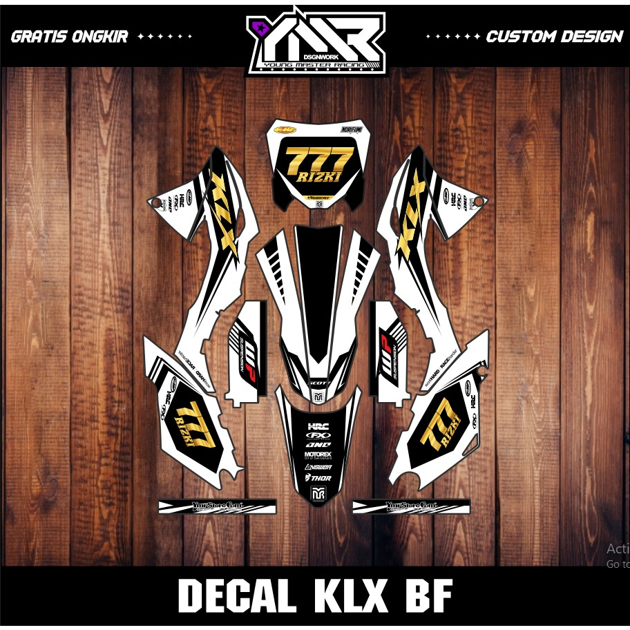 Jual Decal sticker stiker motor D TRACKER/DTX Full custom warna cerah ...