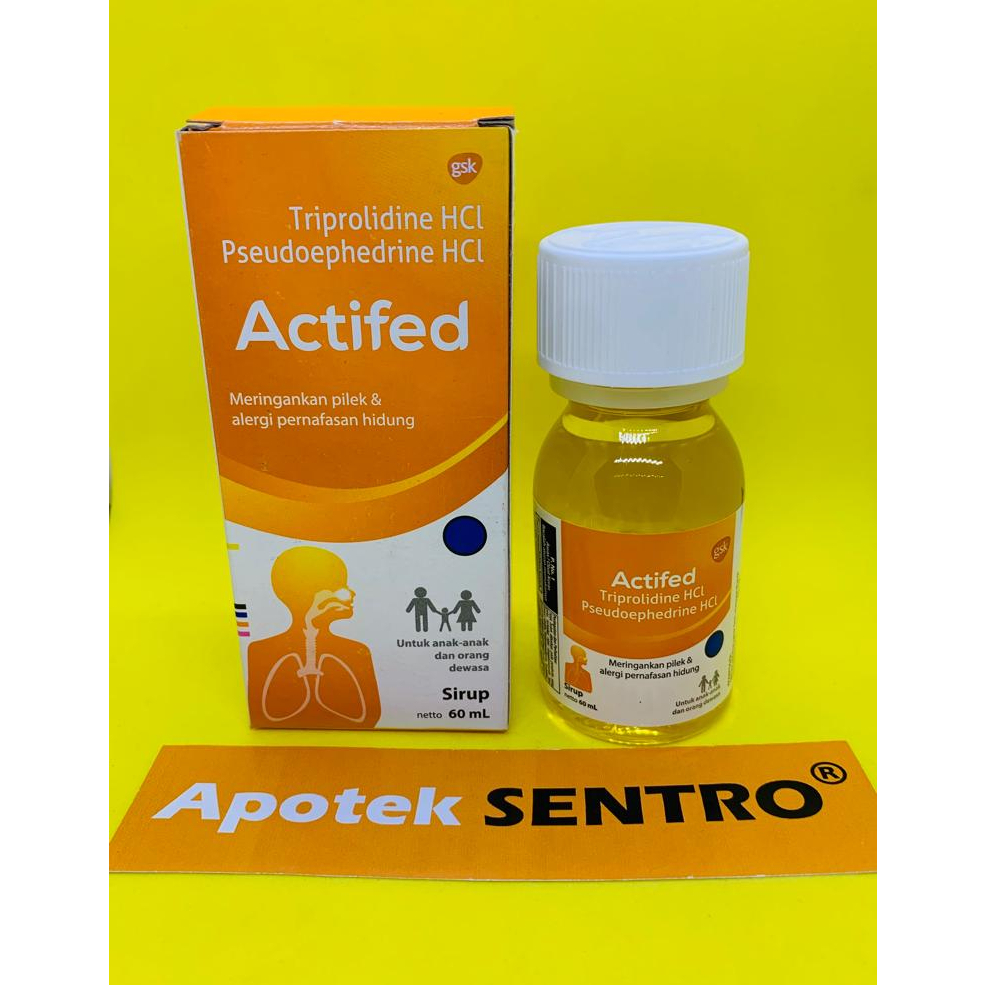 Jual ACTIFED 60ML (KUNING) | Shopee Indonesia