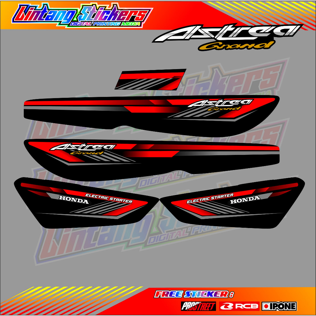 Jual STRIPING VARIASI HONDA ASTREA GRAND / STICKER LIST MOTOR ASTREA ...