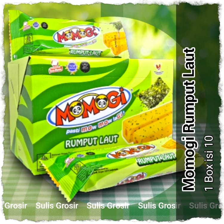 Jual Momogi Stick Snack Rumput Laut 1 Box Isi 10 Pcs x 12gr | Shopee ...