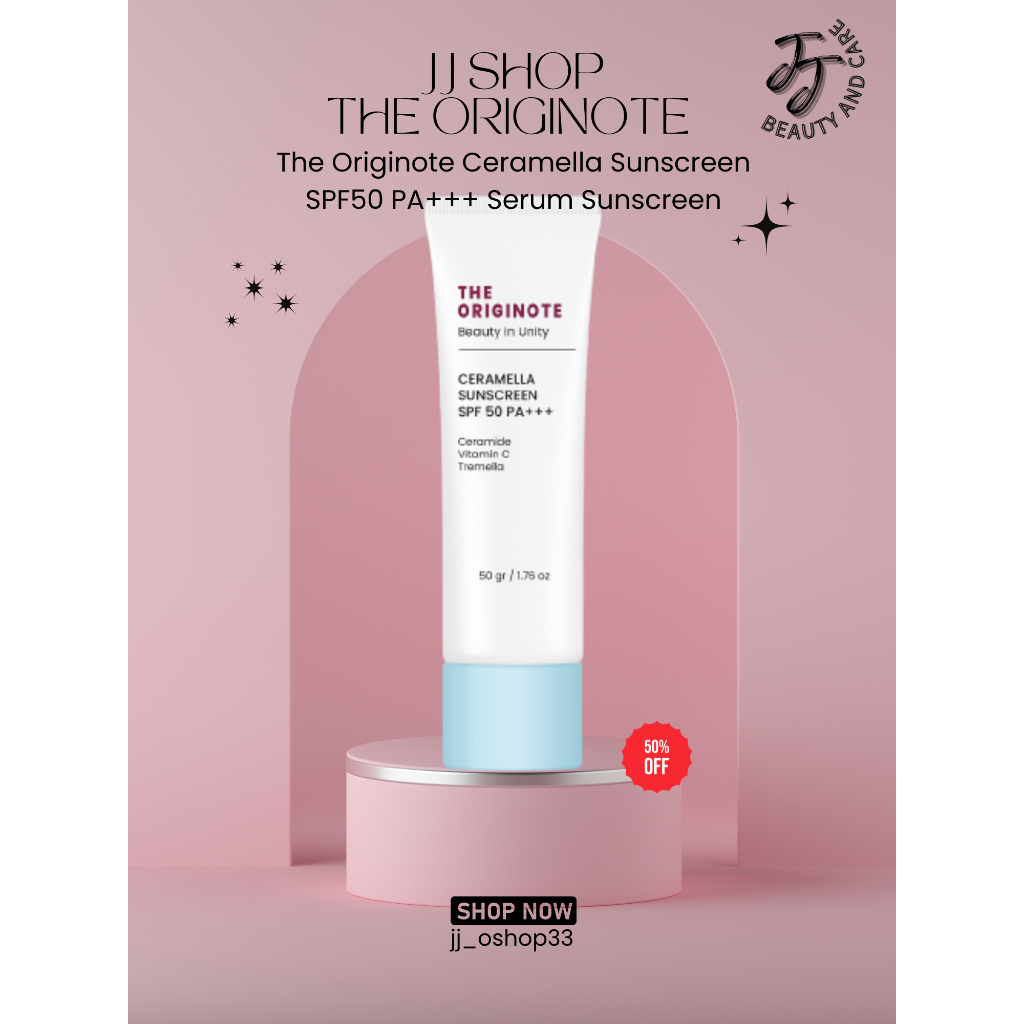 Jual The Originote Ceramella Sunscreen SPF50 PA+++ Serum Sunscreen ...