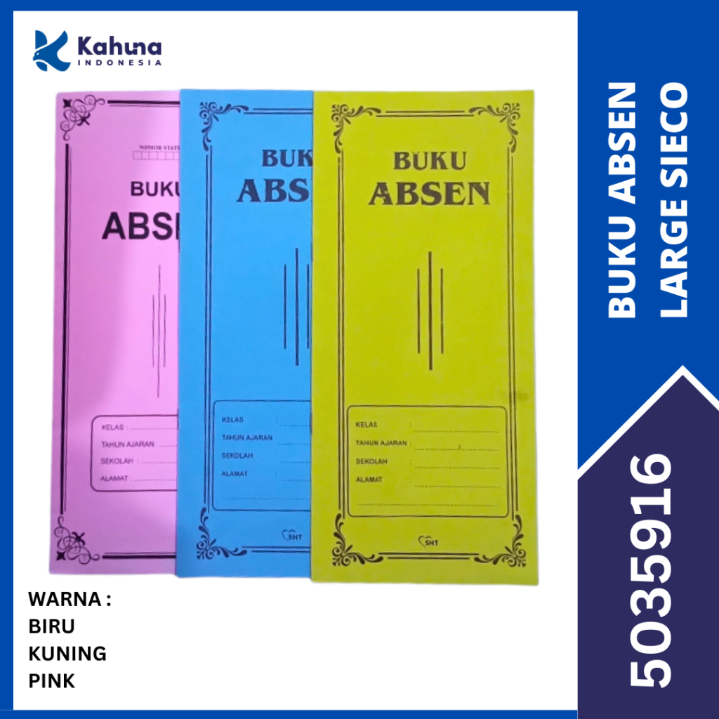 Jual Buku Absen Murid Buku Absensi Siswa Large Sieco 5035916 Shopee Indonesia 