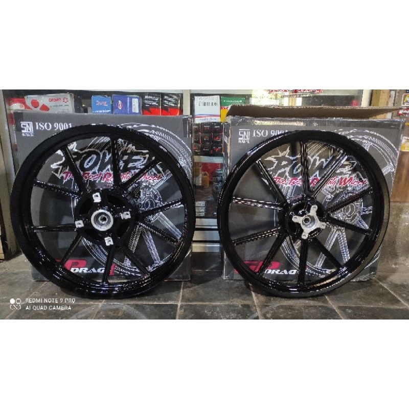 Jual GP WELL POWER GP VELG NINJA R JUPITER Z RX KING HITAM REPLIKA ...