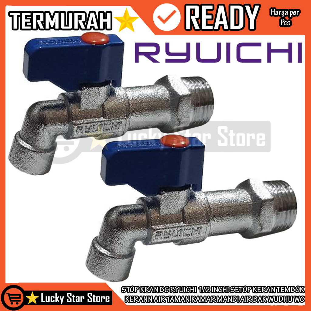Jual STOP KRAN BC RYUICHI 1/2 INCHI SETOP KERAN TEMBOK KERANN AIR TAMAN ...