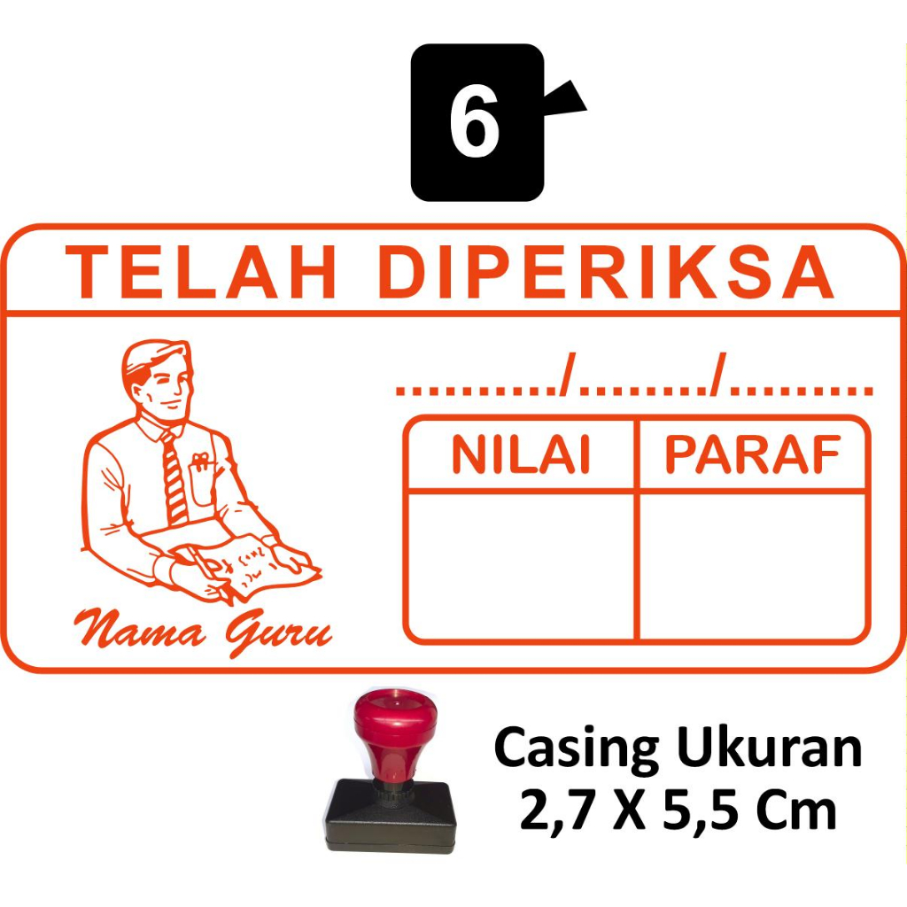 Jual Stempel Nilai Guru / Penilaian / Koreksi / Checked / Reward ...