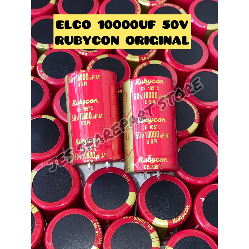 Jual ELCO 10000UF 50V RUBYCON ORIGINAL | Shopee Indonesia