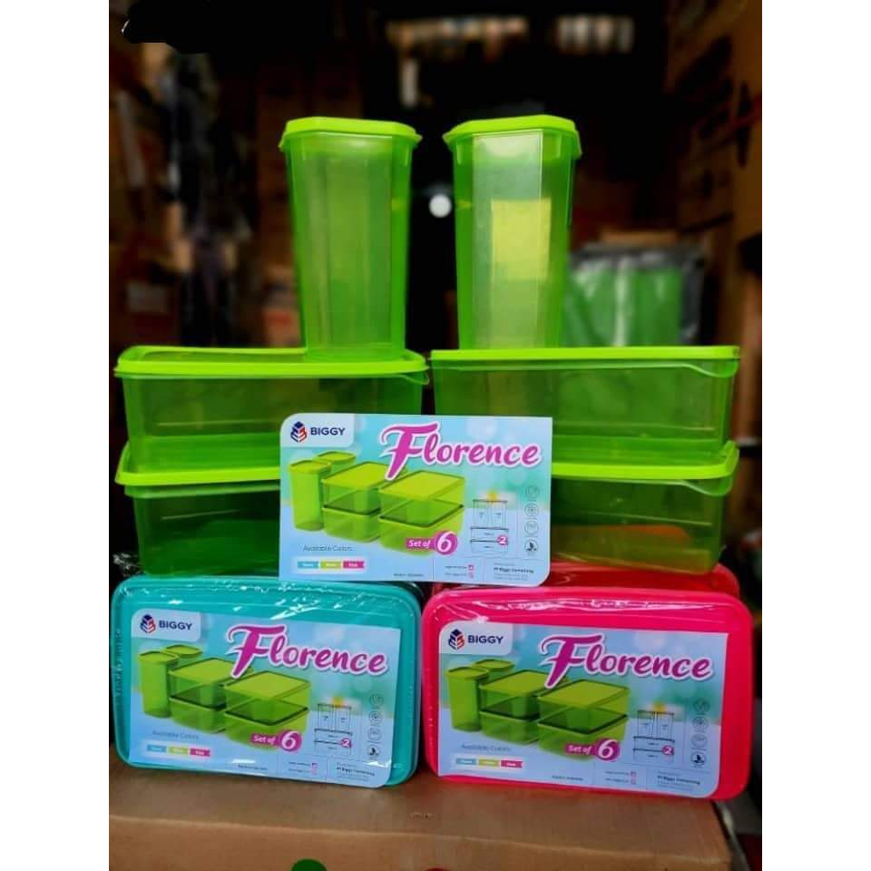 Jual TOPLES KOTAK FLORENCE SET 6PCSBOX / KOTAK KUE SERBAGUNA / TEMPAT ...