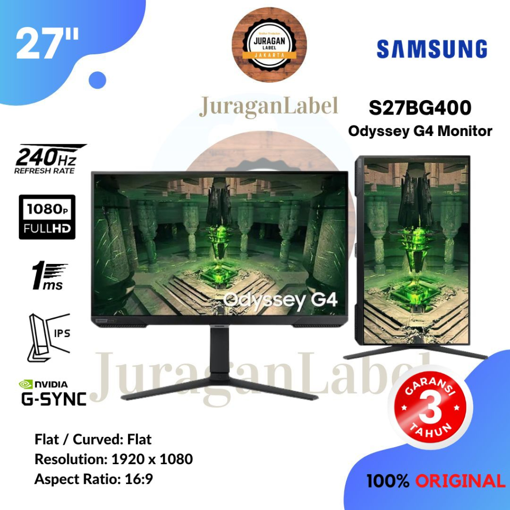 Jual Monitor Samsung 27" Gaming Odyssey G4 S27BG400 240Hz 1ms FHD G ...