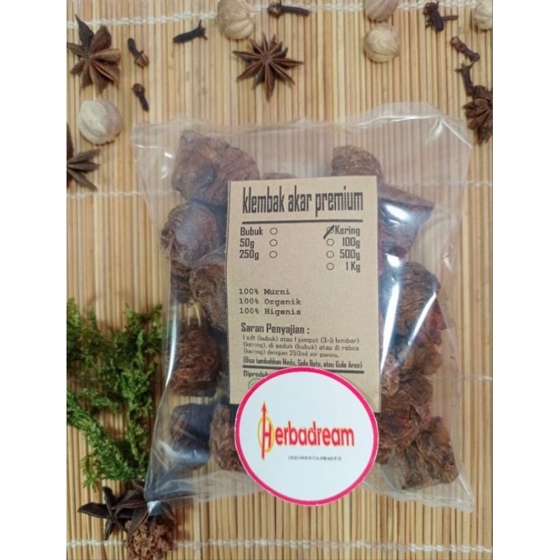 Jual 500 GRAM AKAR KLEMBAK KELEMBAK RHEUM PALMATUM OFFICINALE SIMPLISIA ...