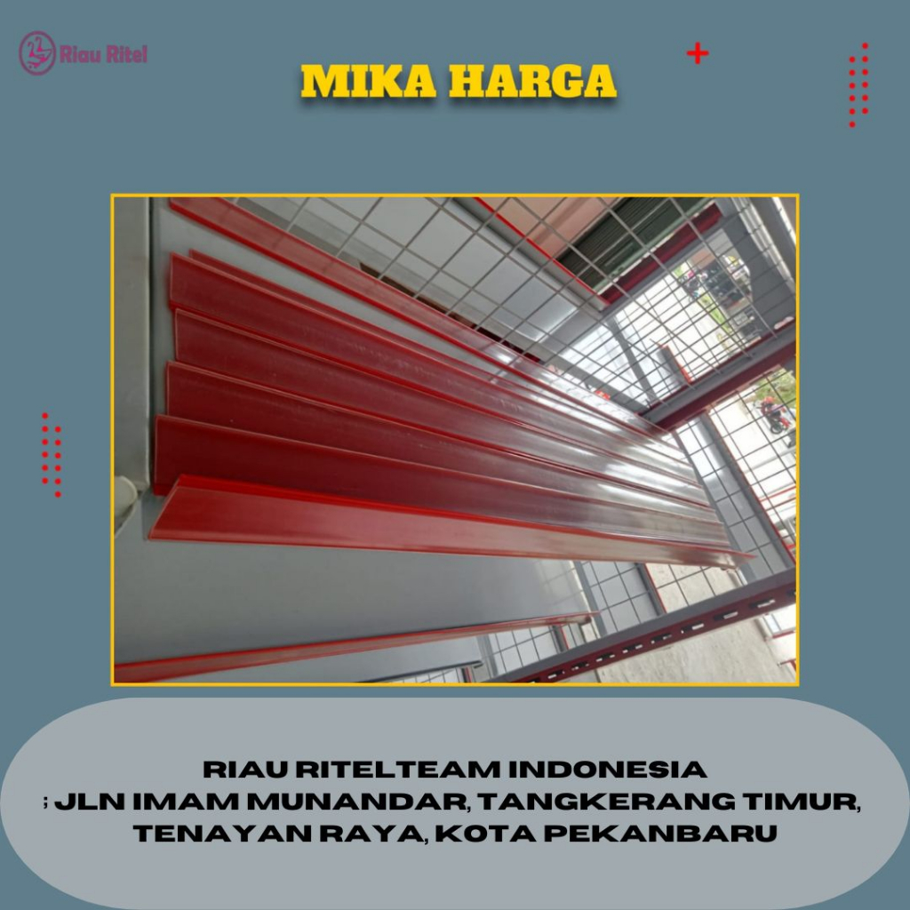 Jual Price Tag Price Card Price Rail Mika Label Harga Papan Harga Rak ...