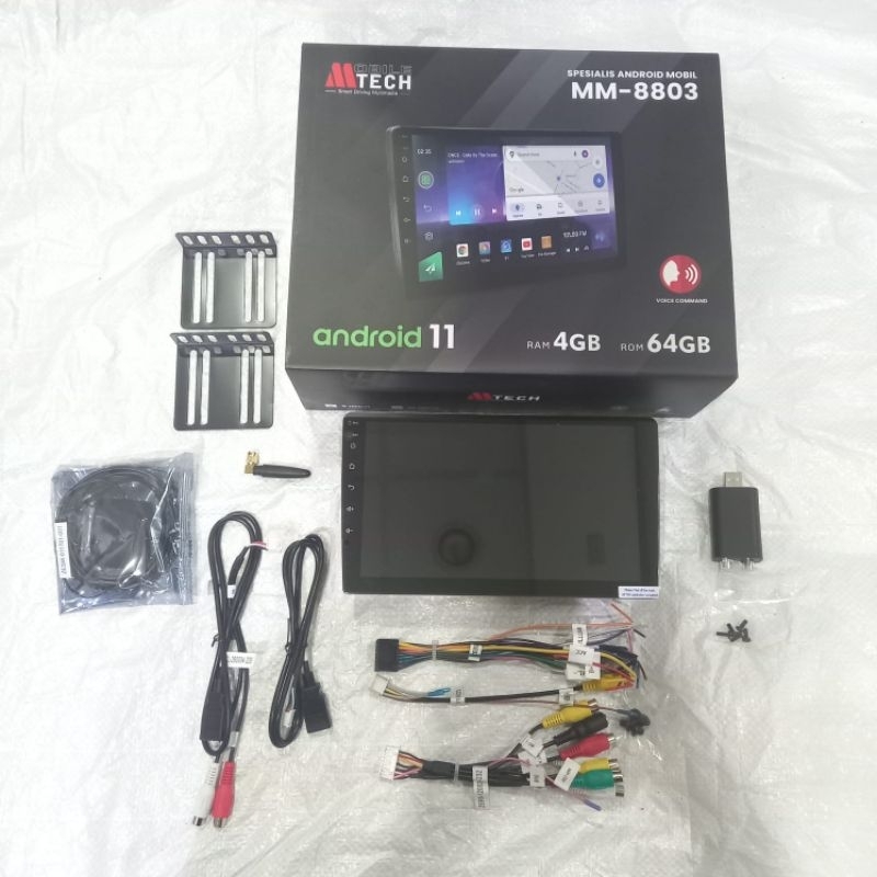 Jual Head Unit Android 9 Inch MTECH MM-8803 BBE PRO RAM 4GB/64GB Voice Command | Shopee Indonesia