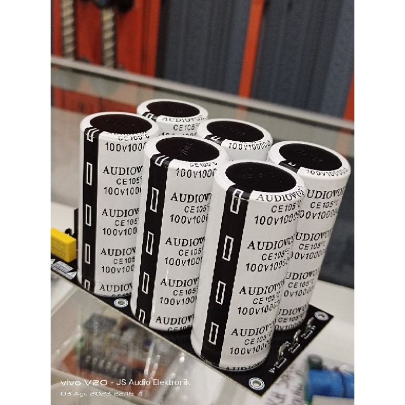 Jual kit psu isi 6 elco audiovox 10000uf 100v psu power ampli class ab ...