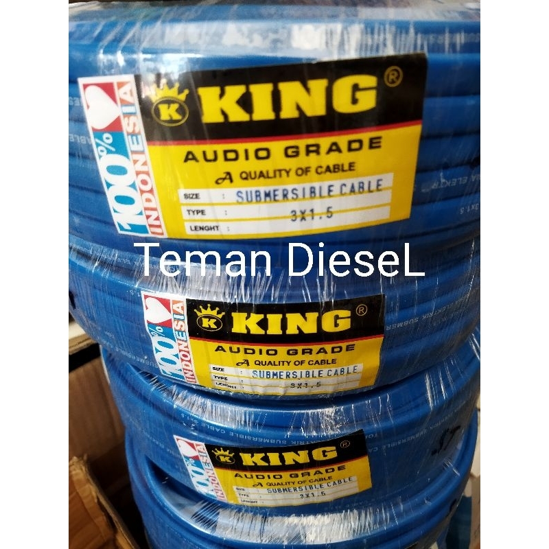 Jual Kabel Submersible Biru Gepeng 3x1.5 Panjang 40M Kabel sibel Biru ...