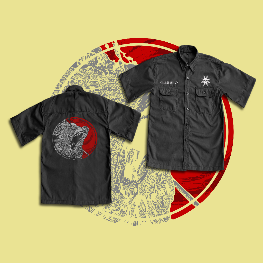 Jual WORKSHIRT / KEMEJA KERJA LENGAN PENDEK BURGERKILL | Shopee Indonesia