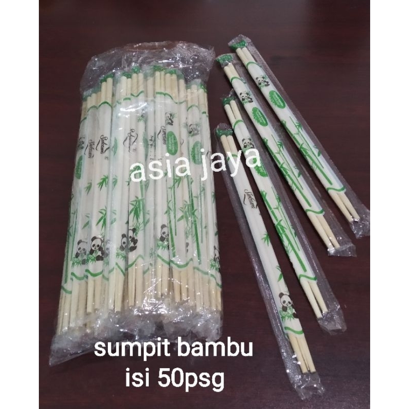 Jual sumpit bambu/sumpit kayu/chopstick 1pack(isi50psg) | Shopee Indonesia