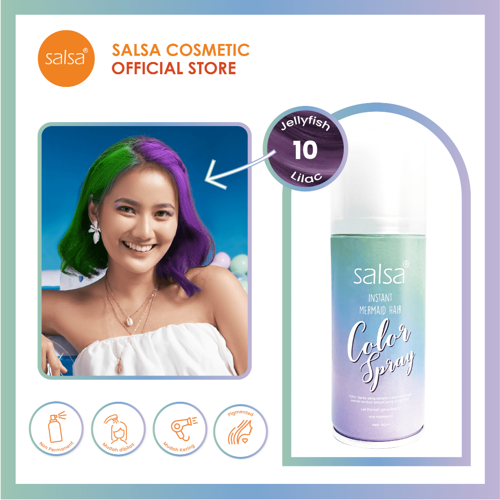 Jual SALSA Instant Mermaid Hair Color Spray - Semir Rambut Temporary ...