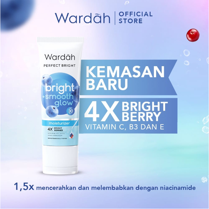 Jual Wardah Perfect Bright Bright + Smooth Glow Moisturizer 20ml | Shopee Indonesia