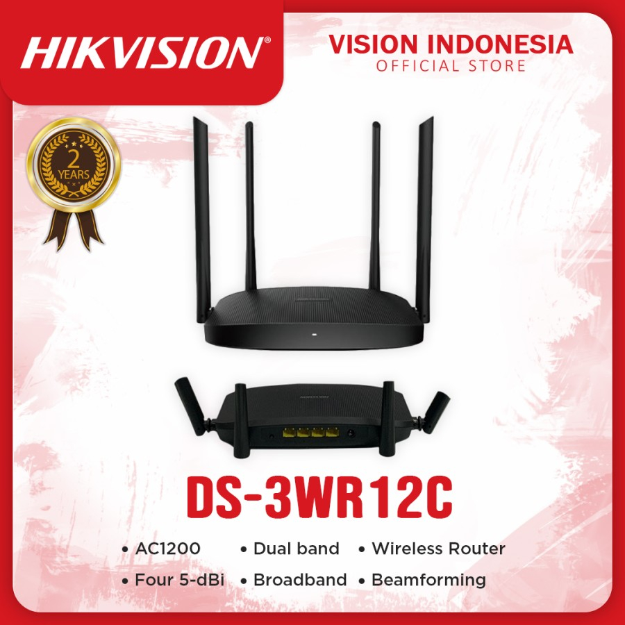Jual HIKVISION DS-3WR12C WIRELESS ROUTER HIKVISION | Shopee Indonesia